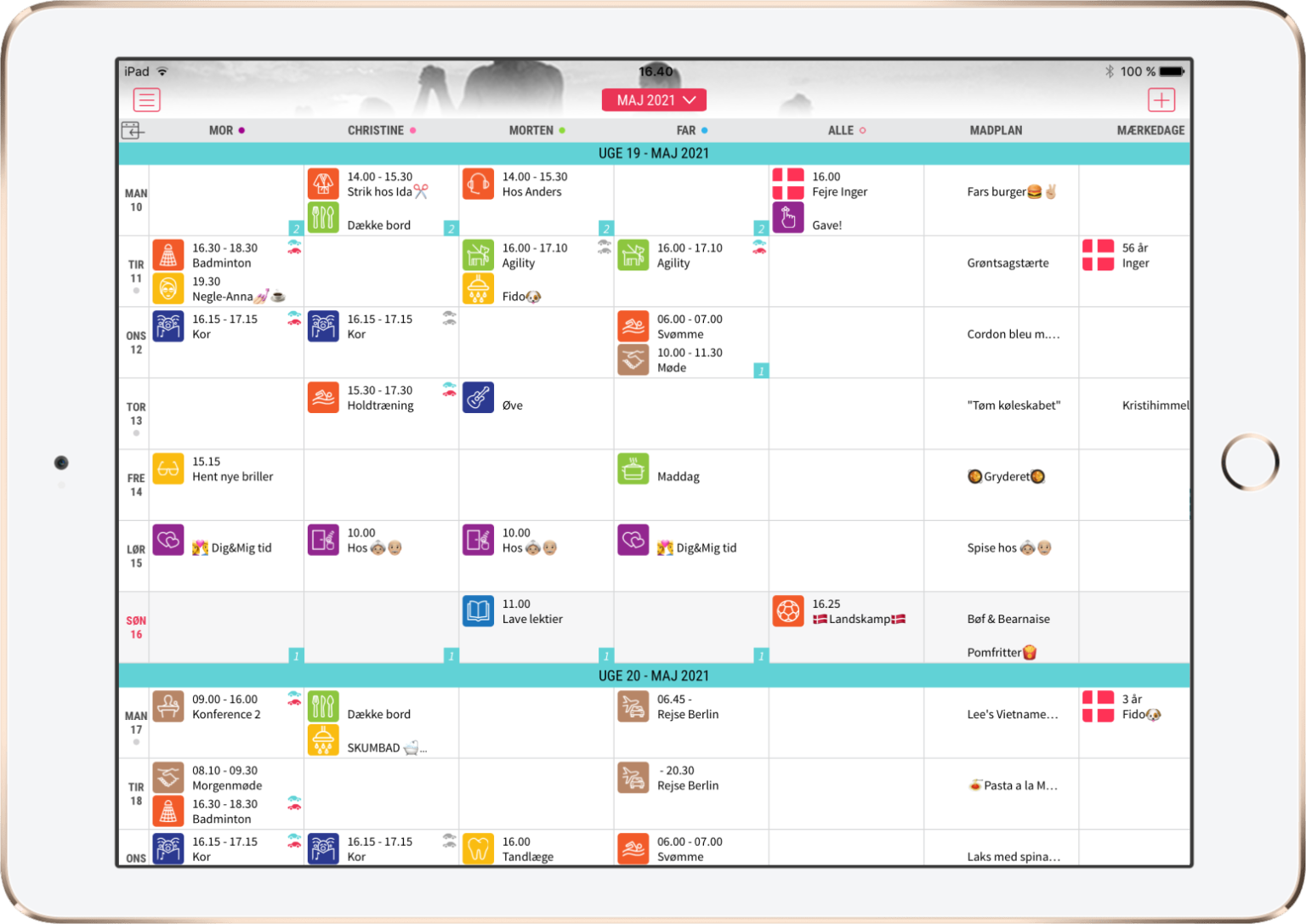 Nem FamiliekalenderApp - FamilyPlan ®FamilyPlan®